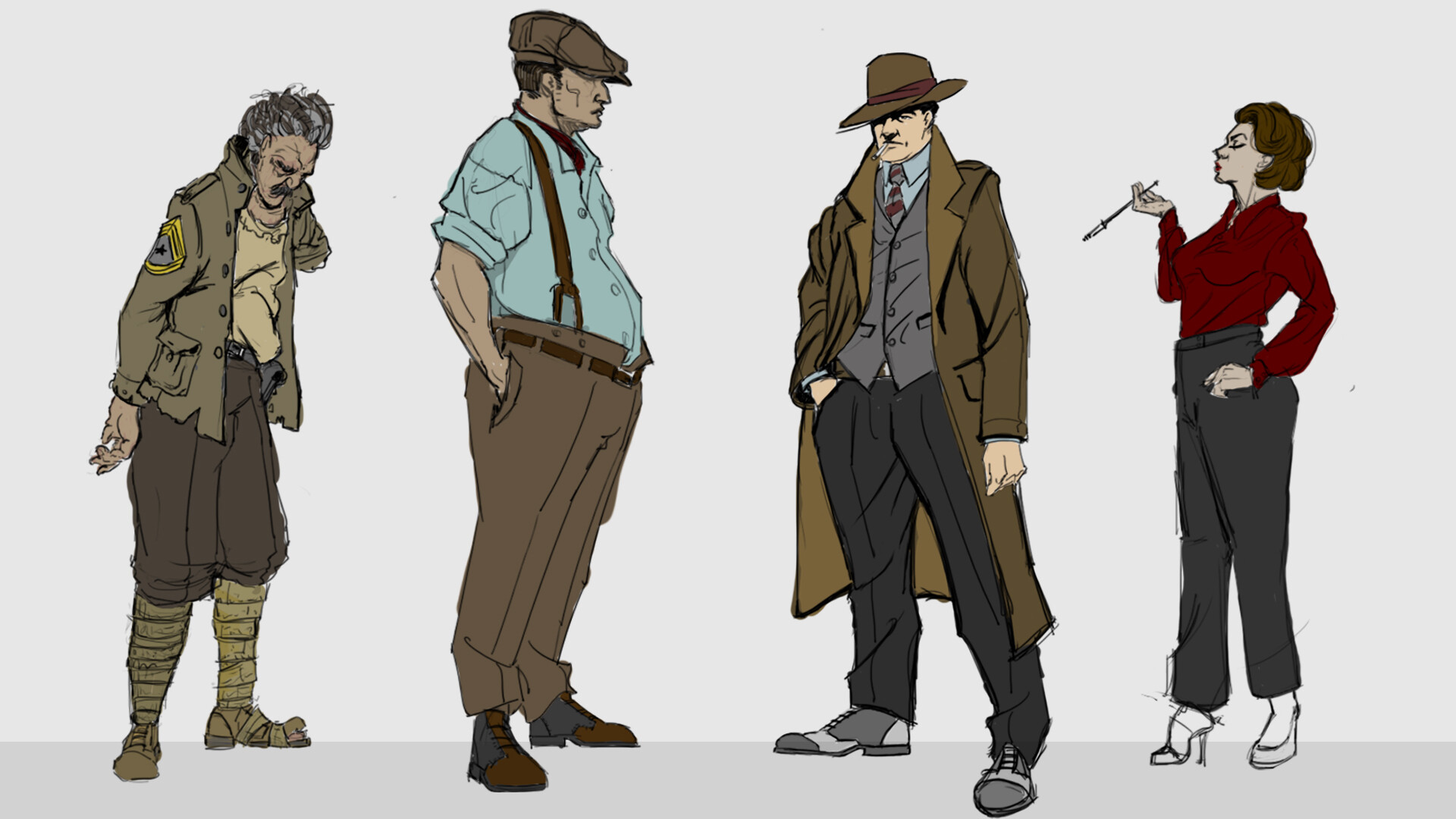 ArtStation - Character Design - Line Up