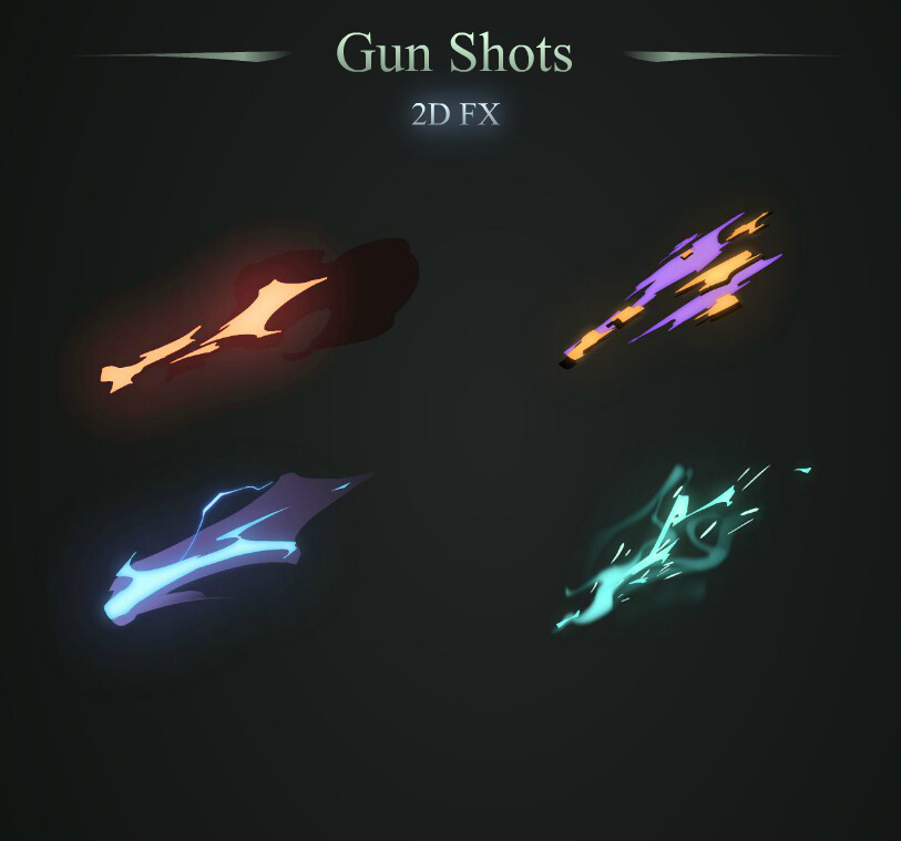 ArtStation - Gun Shots 2D FX Animation