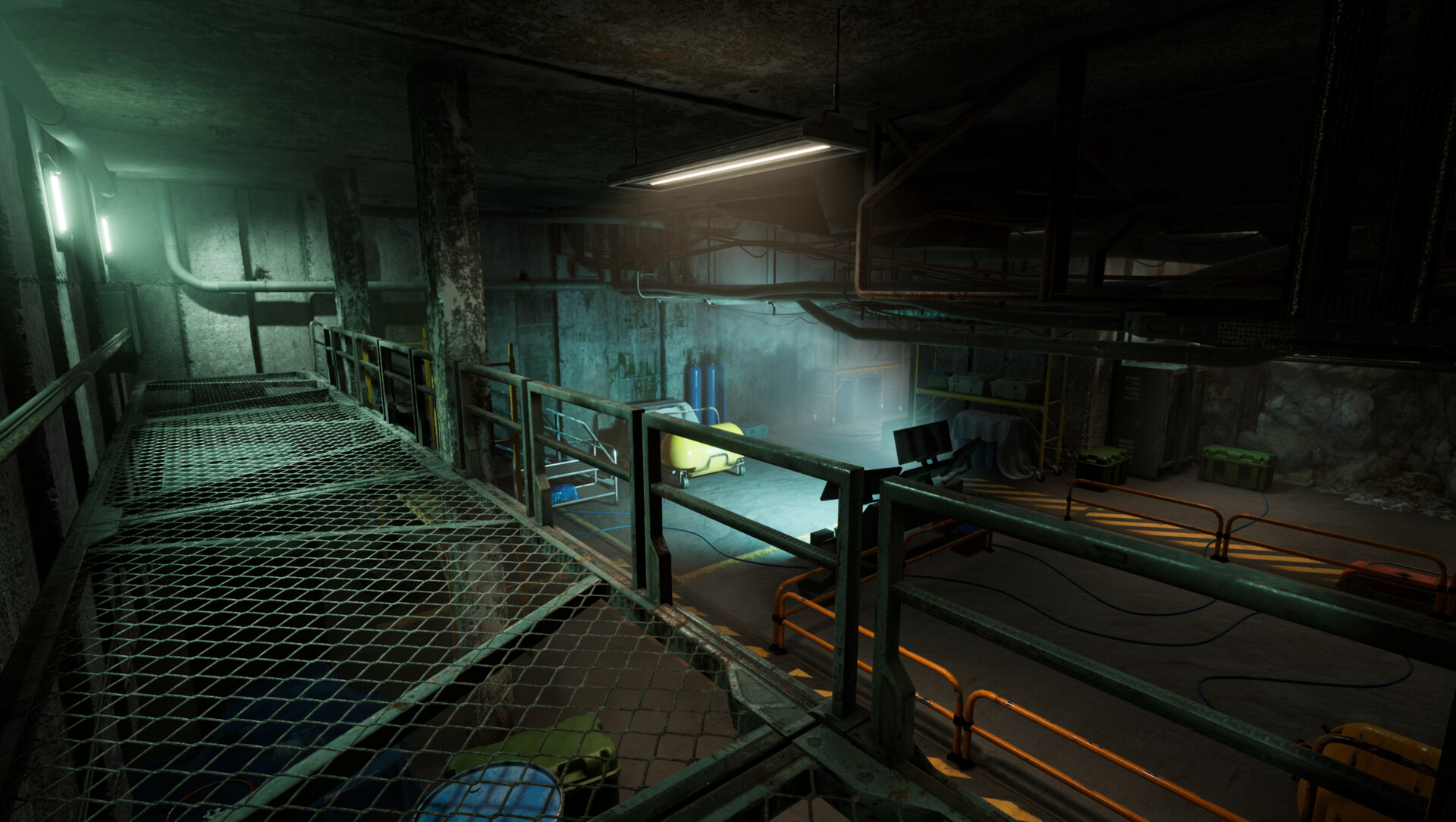 ArtStation - Underground Facility - Relighting for the Article