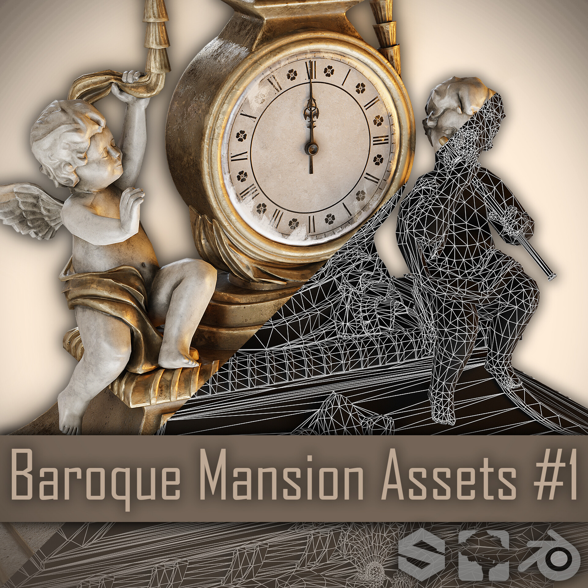 ArtStation - Baroque Mansion - Assets Part 01