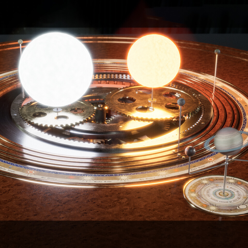 ArtStation - Orrery of a Binary Star System