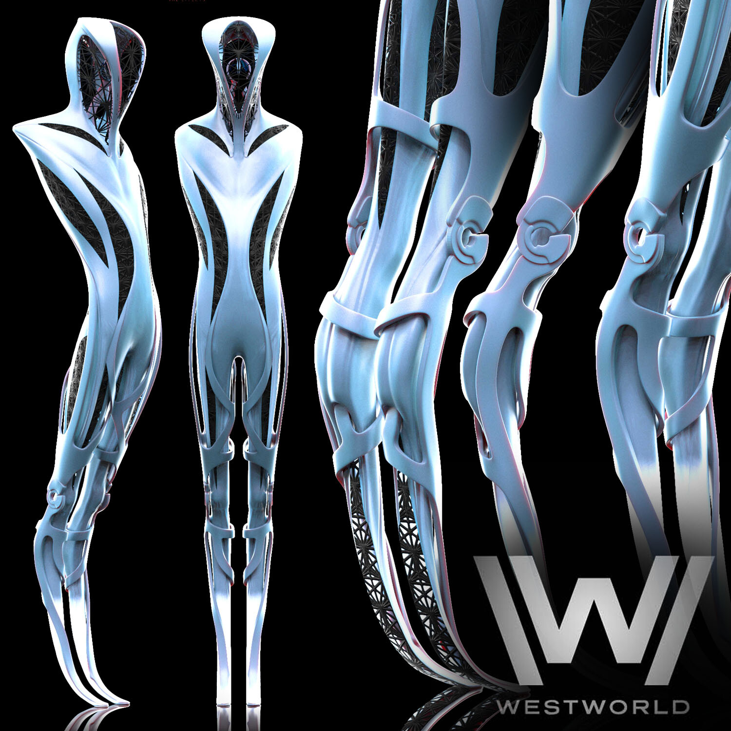 ArtStation - Westworld - Season 4 - New Evolved Drone - Leg Options