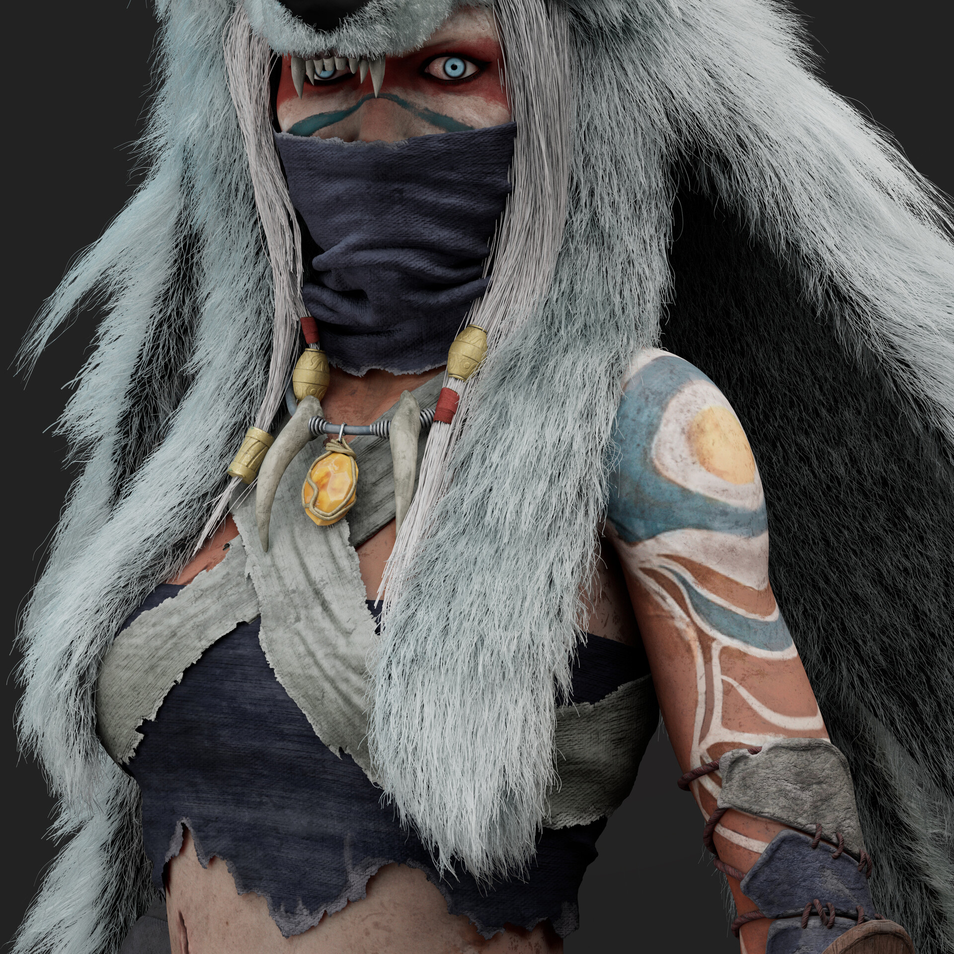 Artstation Wolf Girl Practice