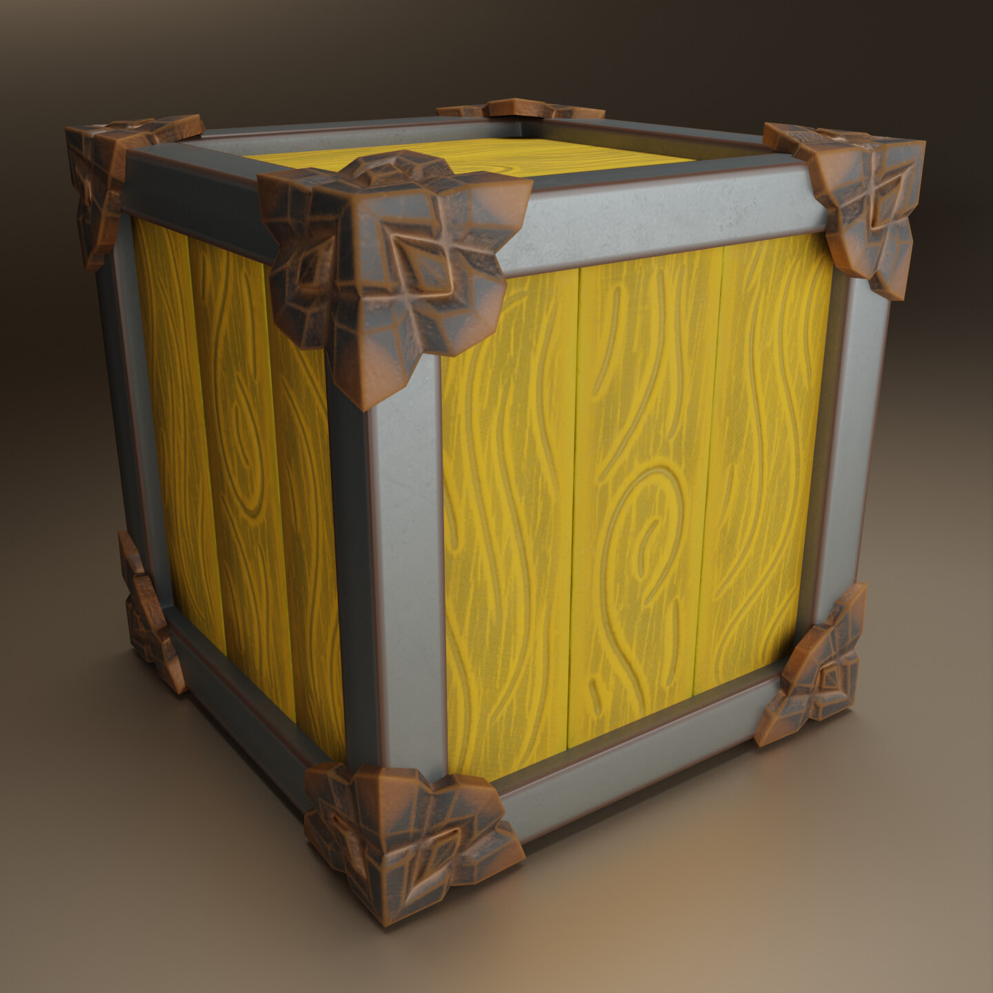 ArtStation - 3D Game Animated Barrels And Static Boxes