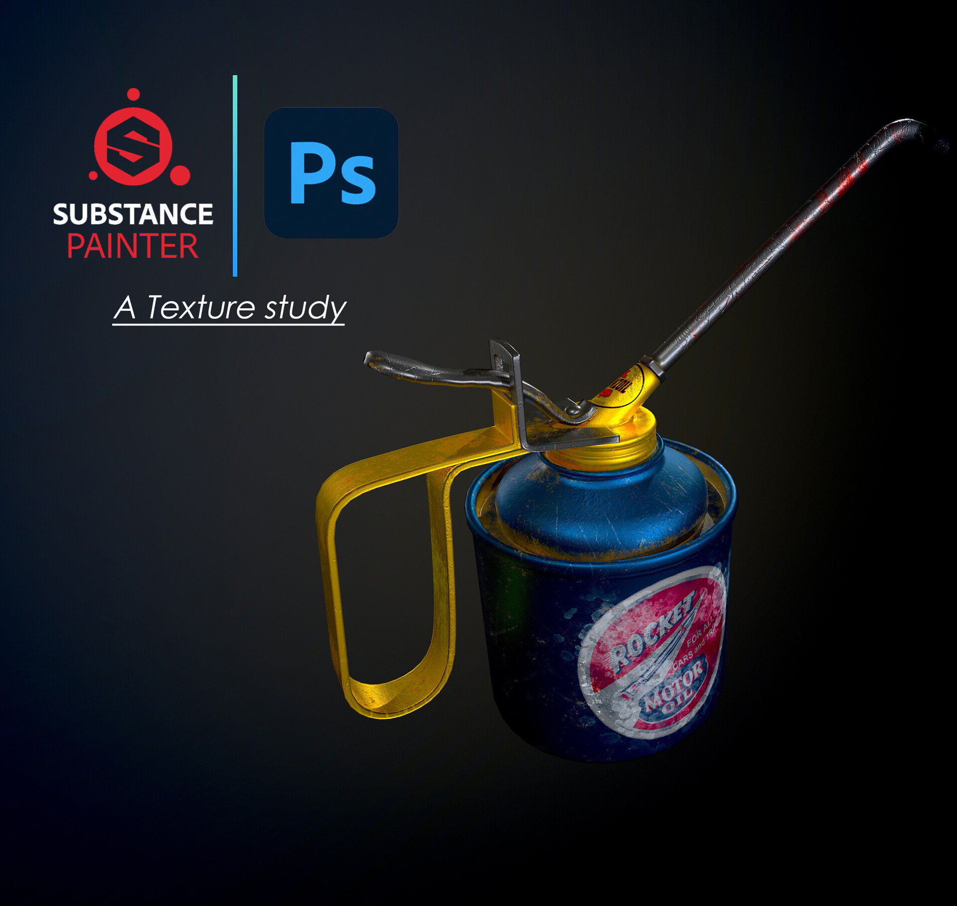 ArtStation - Texture Study - Oil Can