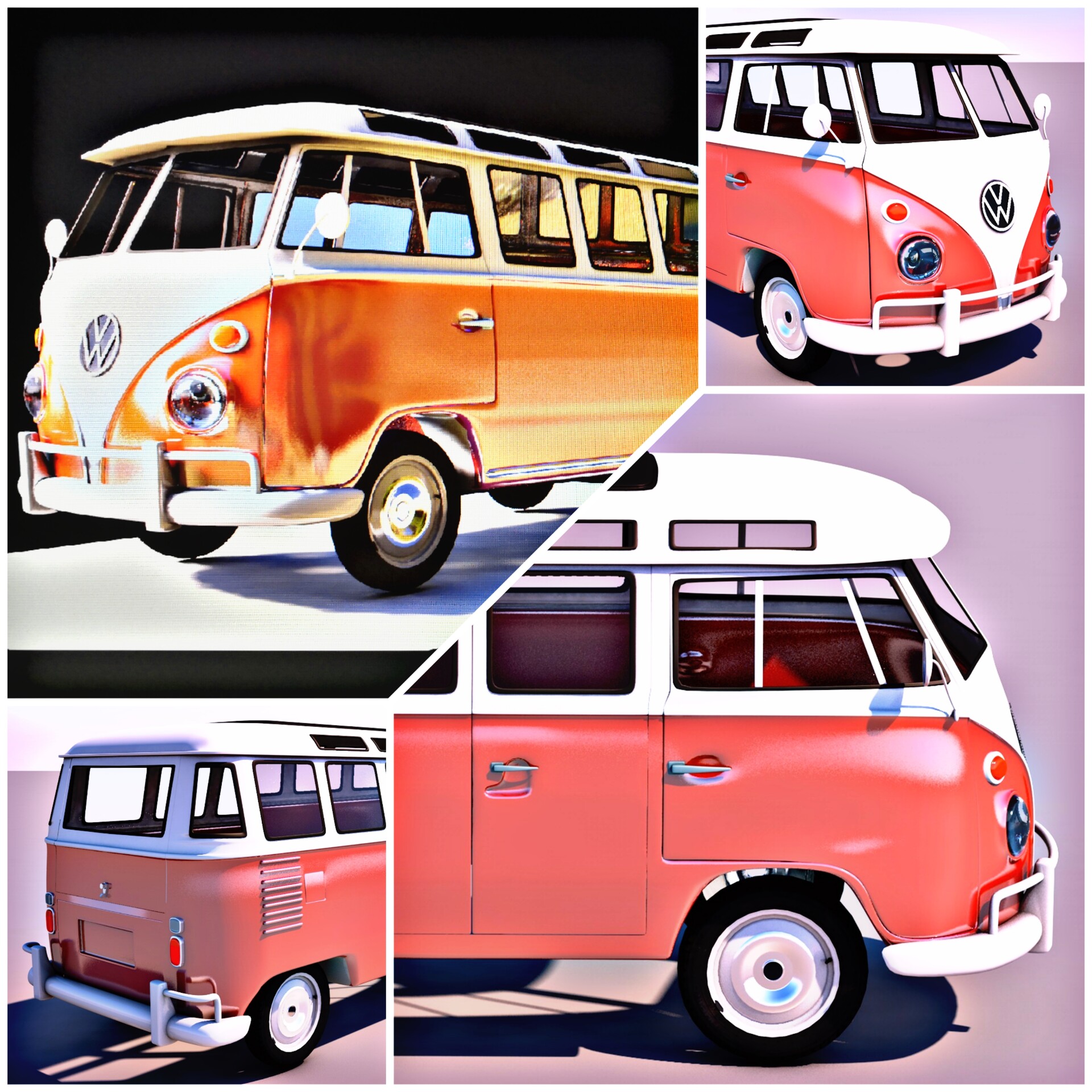 ArtStation - VolksWagen Van 3D Model