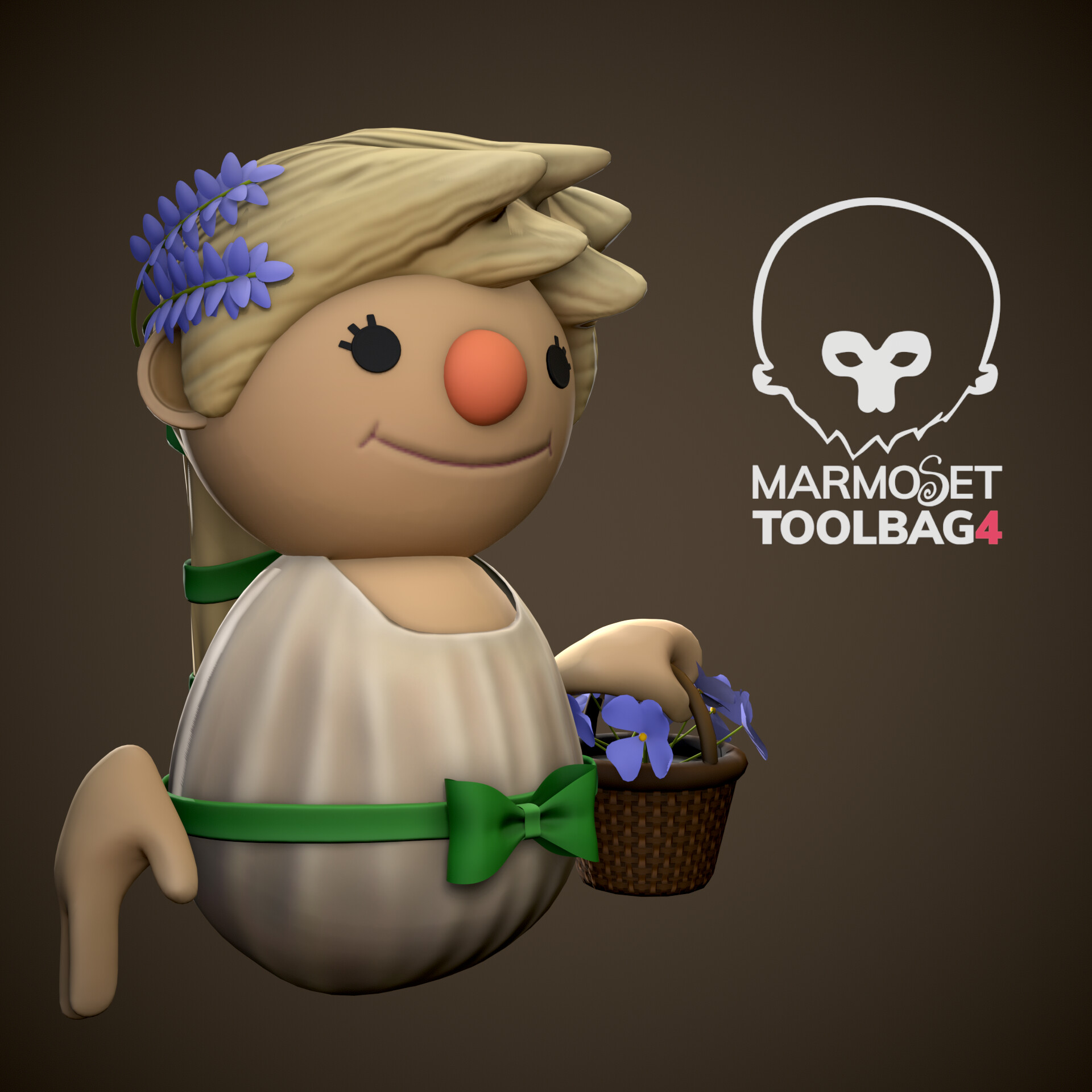 ArtStation - The Botanist - Overcooked inspired 3D Character