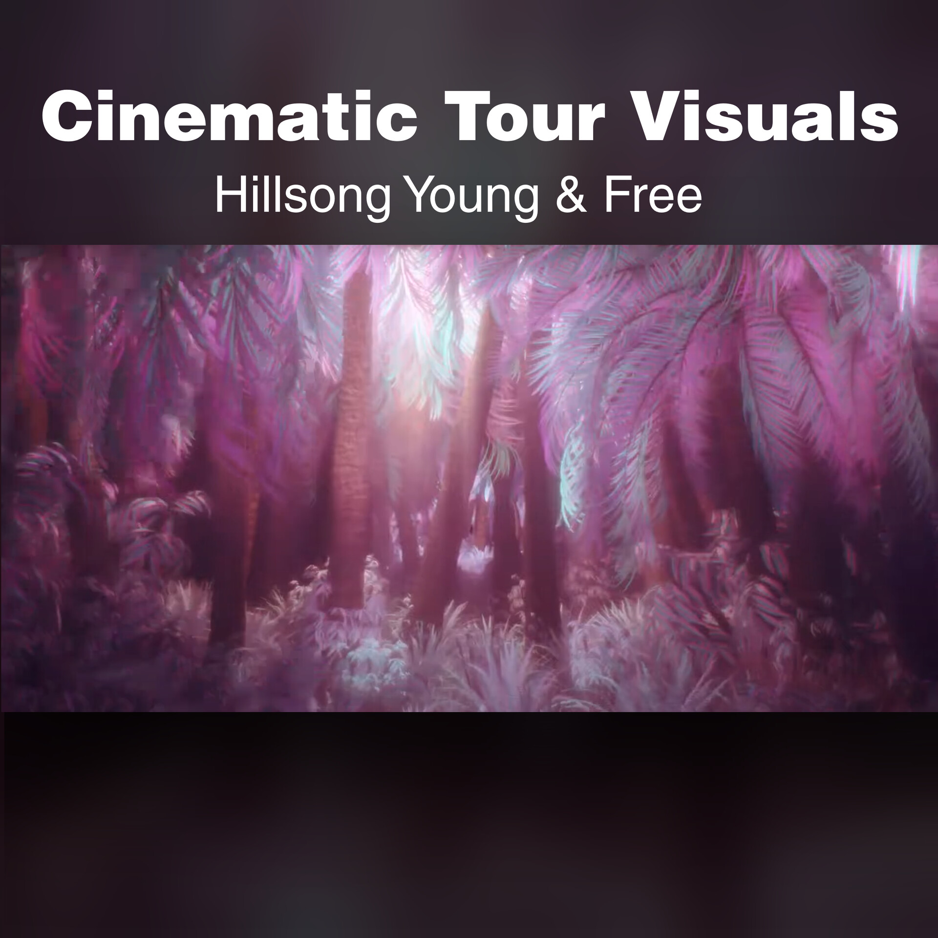 ArtStation - Tour Visuals - Pastel Tropical Jungle, Hillsong Y&F
