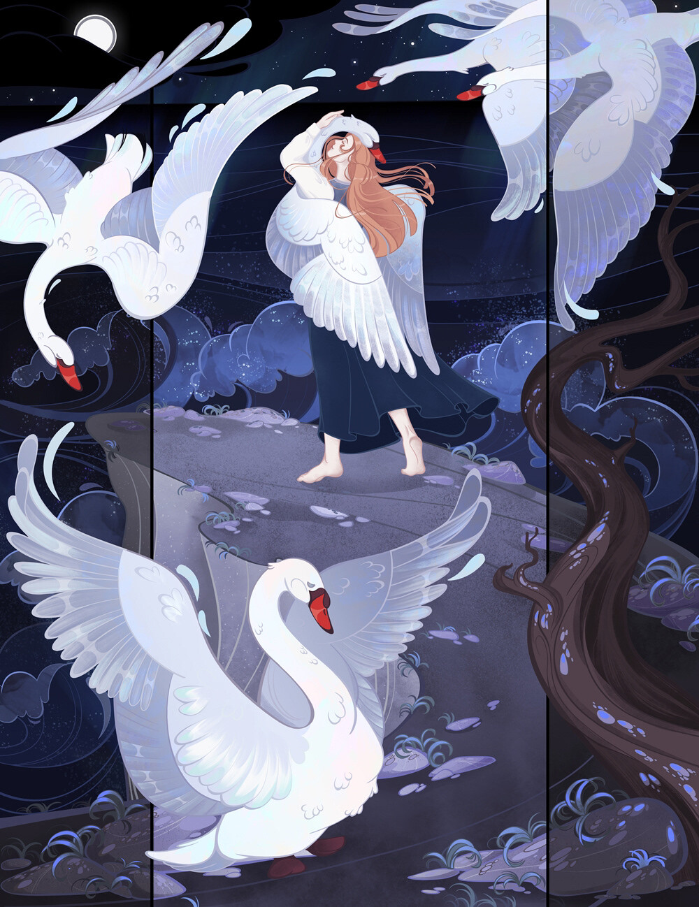 ArtStation - Wild Swans