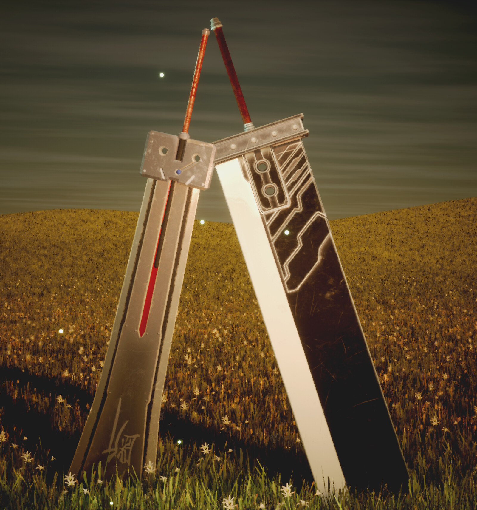 ArtStation - Buster sword + Hardedge | FF7 Fan art