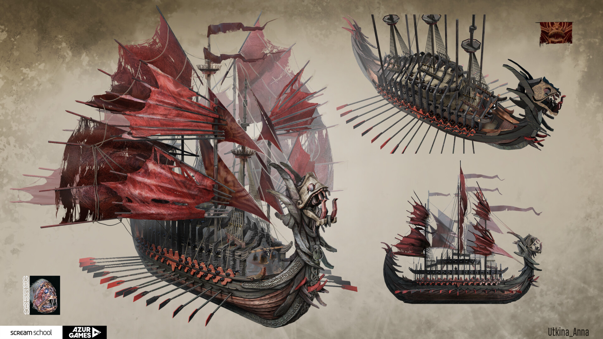 ArtStation - King of Sails (Undead : ship design)