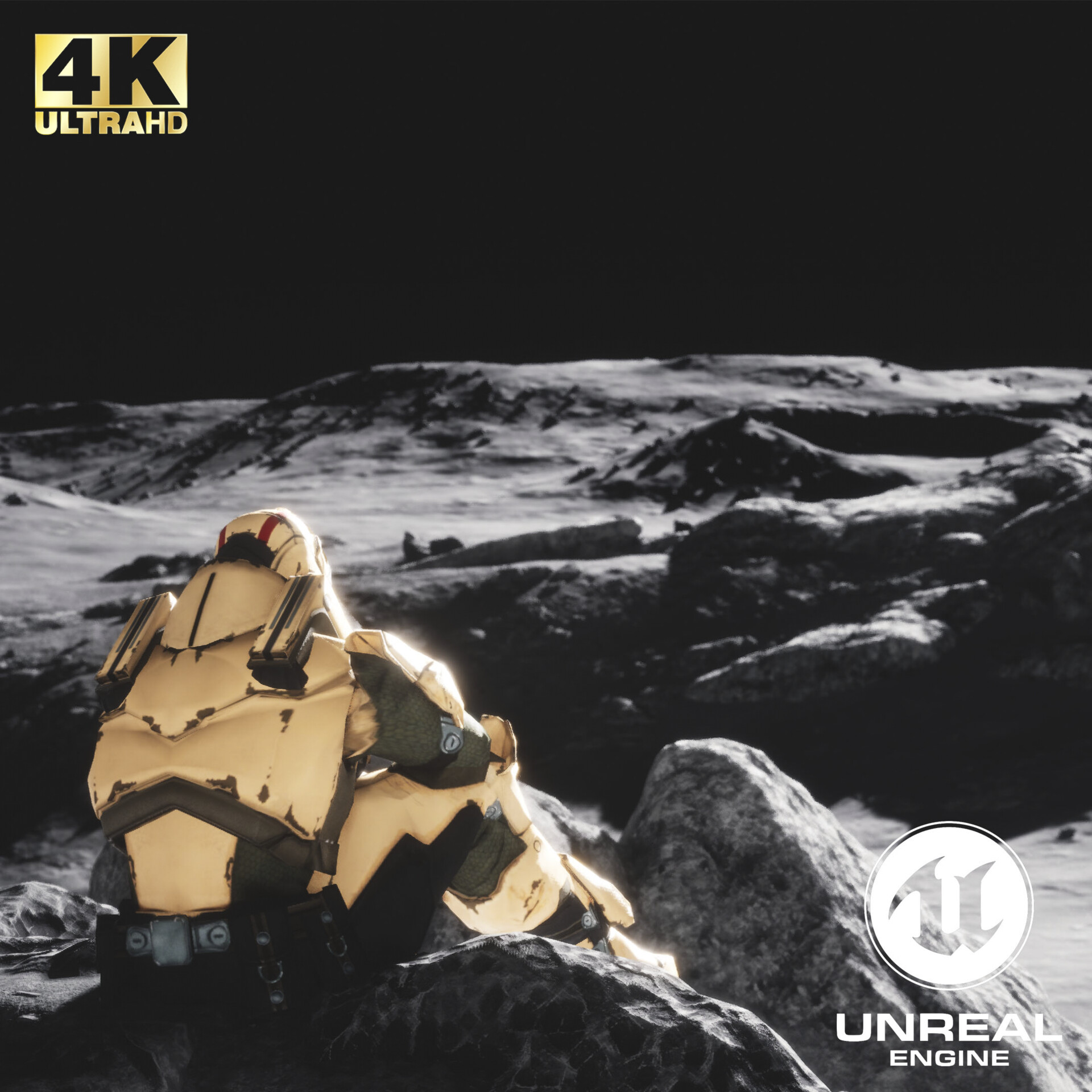 ArtStation - Unreal Engine 5 CG Scene Practice The Moon Wanderer
