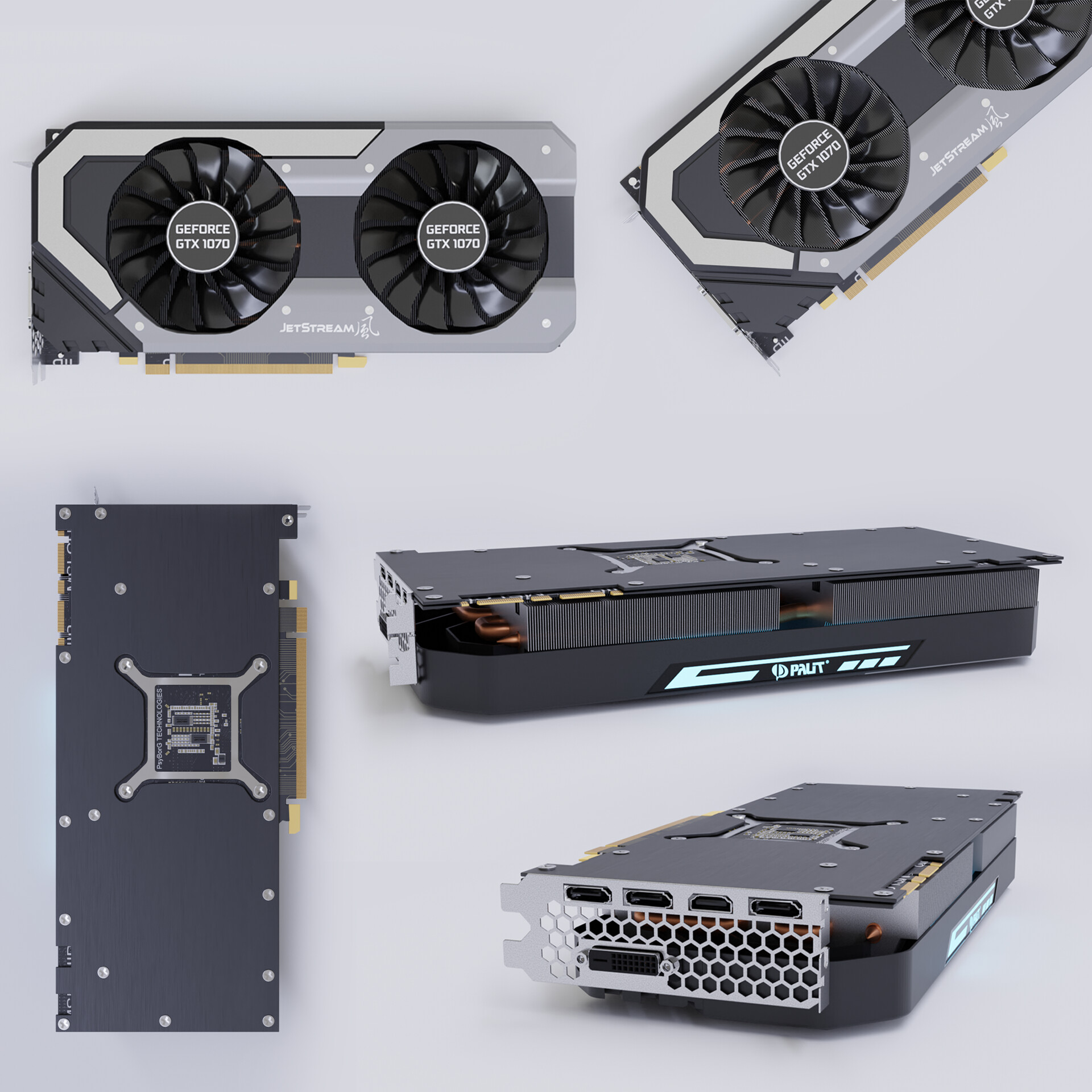 ArtStation - Palit Jetstream GTX 1070 Graphic Card