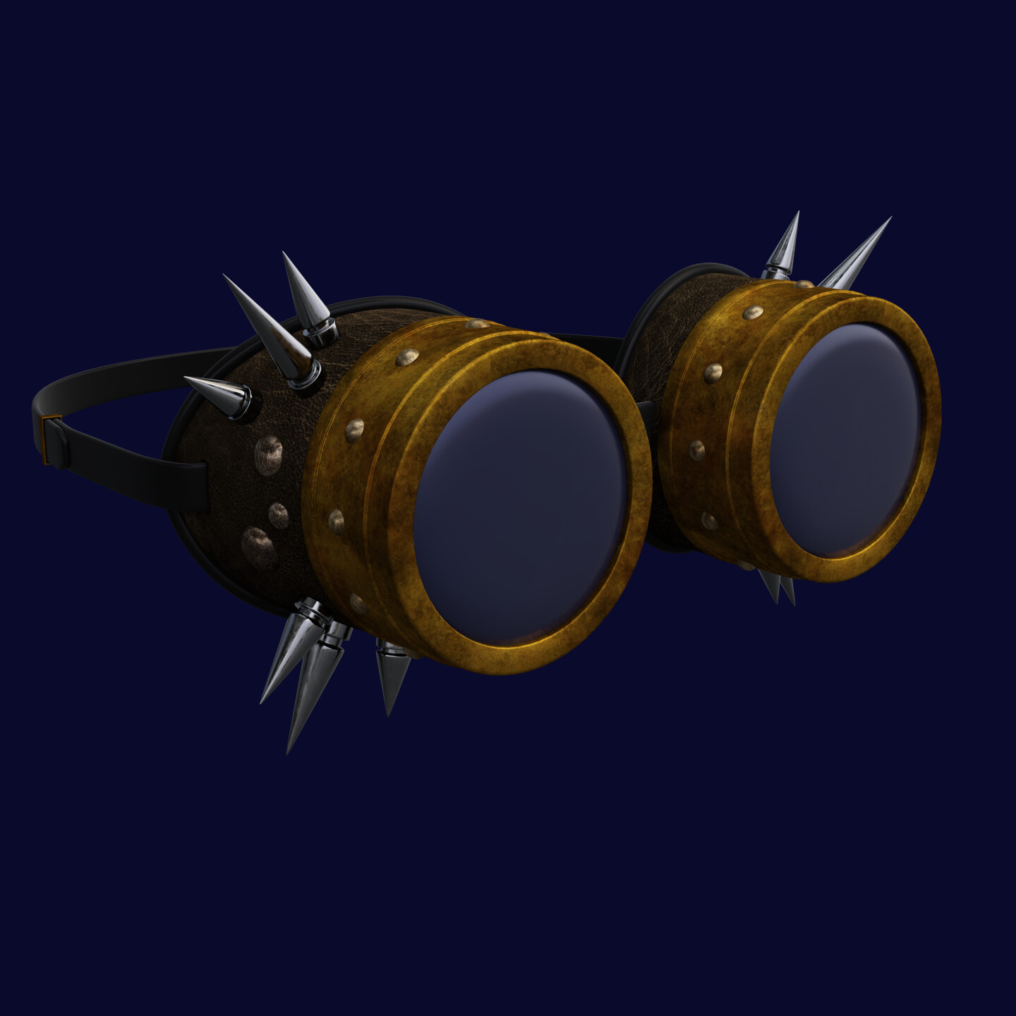 ArtStation - Steampunk goggle glasses.