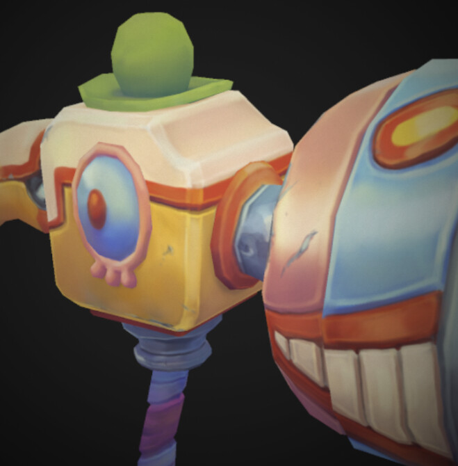 ArtStation - Epic Smiley Hammer - Handpainted Weapon