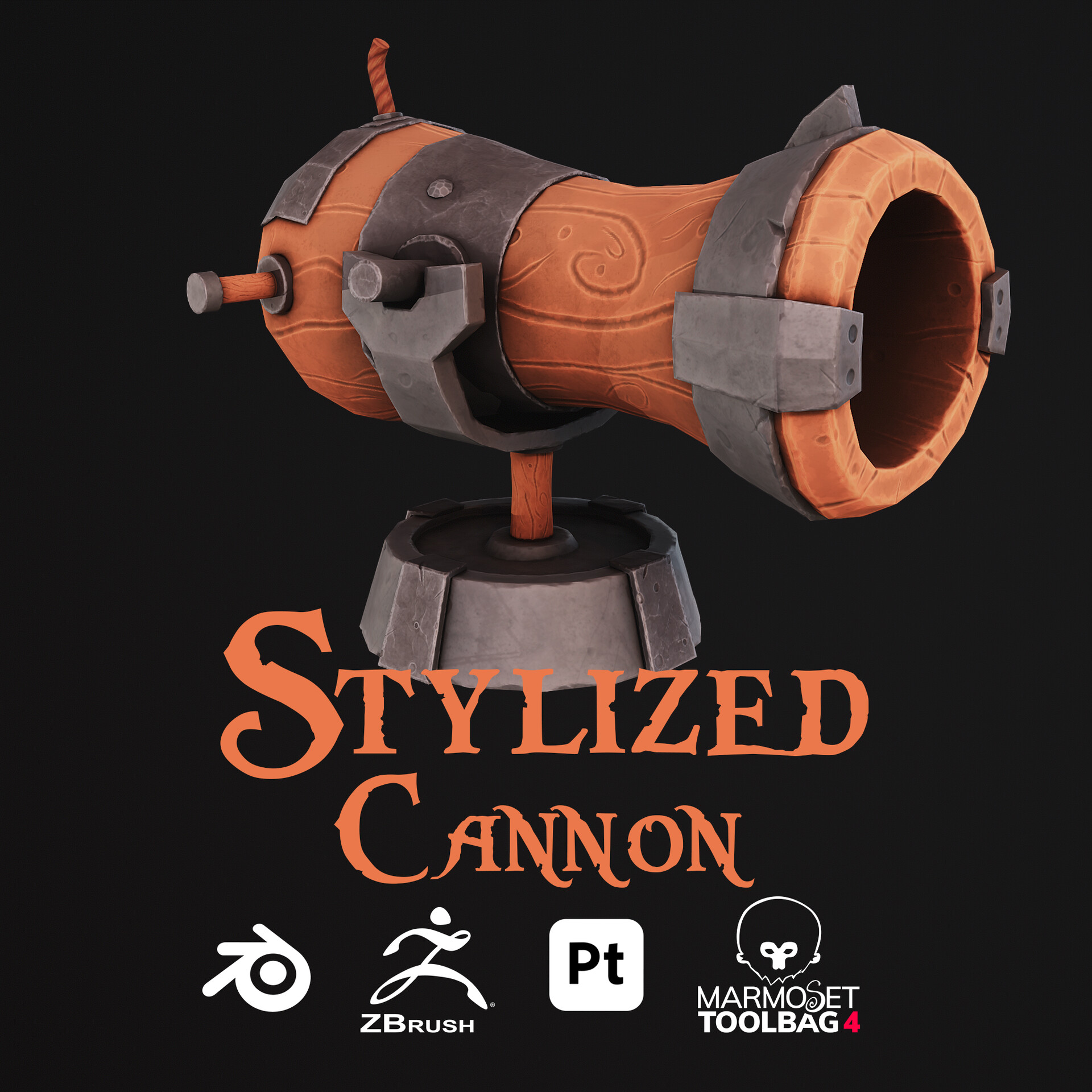 ArtStation - Stylized Cannon