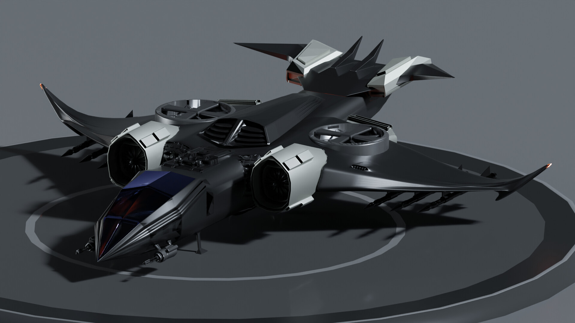 ArtStation - Fighter jet sci-fi - HARD SURFACE MODELING