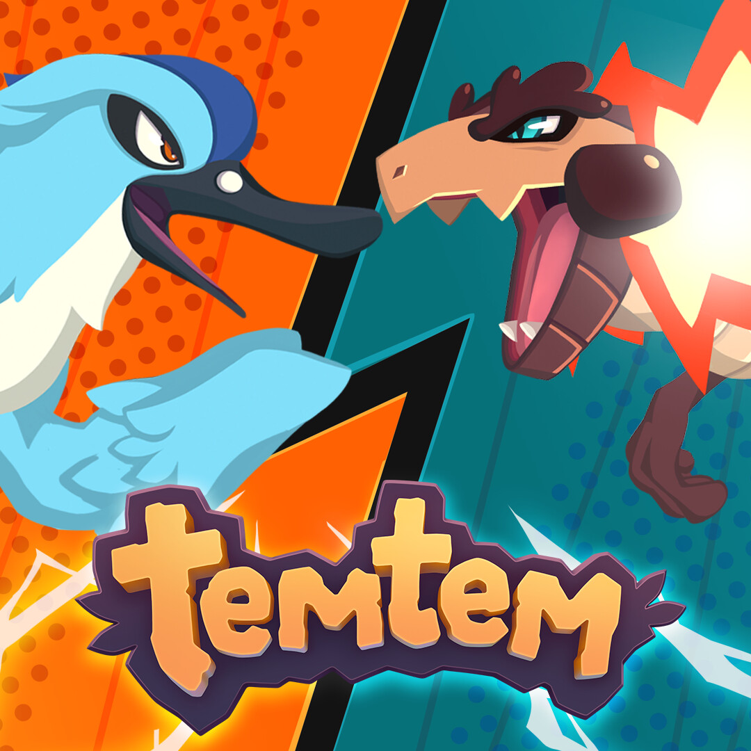 ArtStation - Temtem Loading Screen Platimous VS Drakash