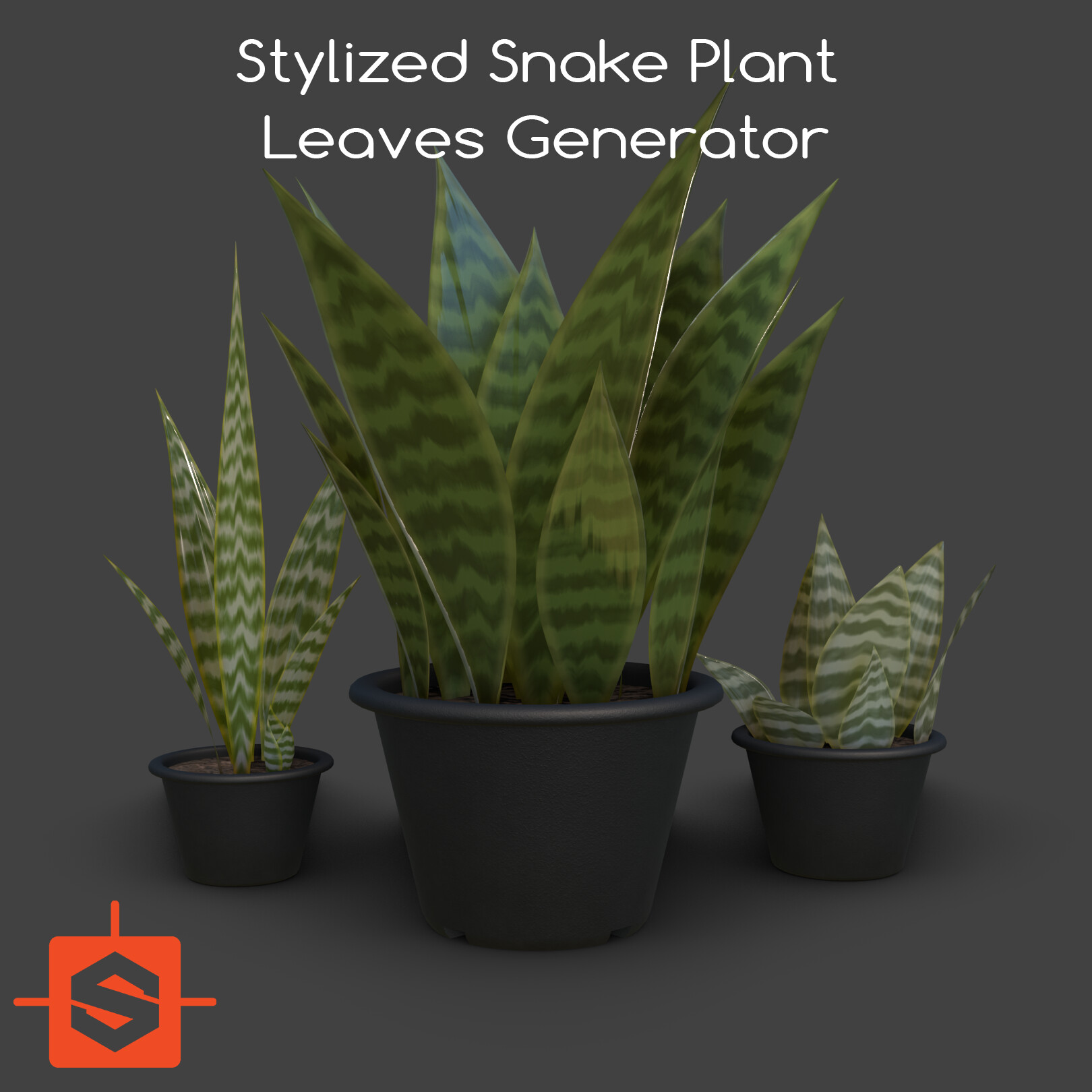 ArtStation - Stylized Snake Plant Leaves Generator