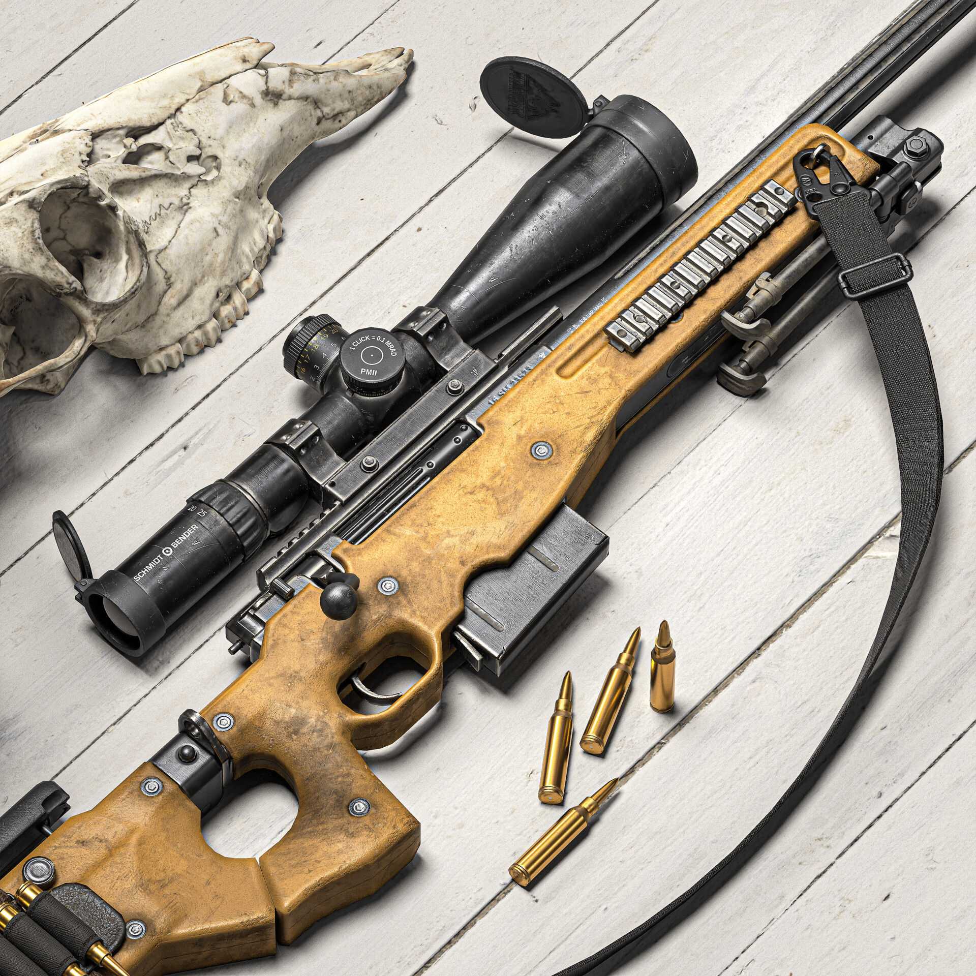 ArtStation - L115A3 Sniper Rifle