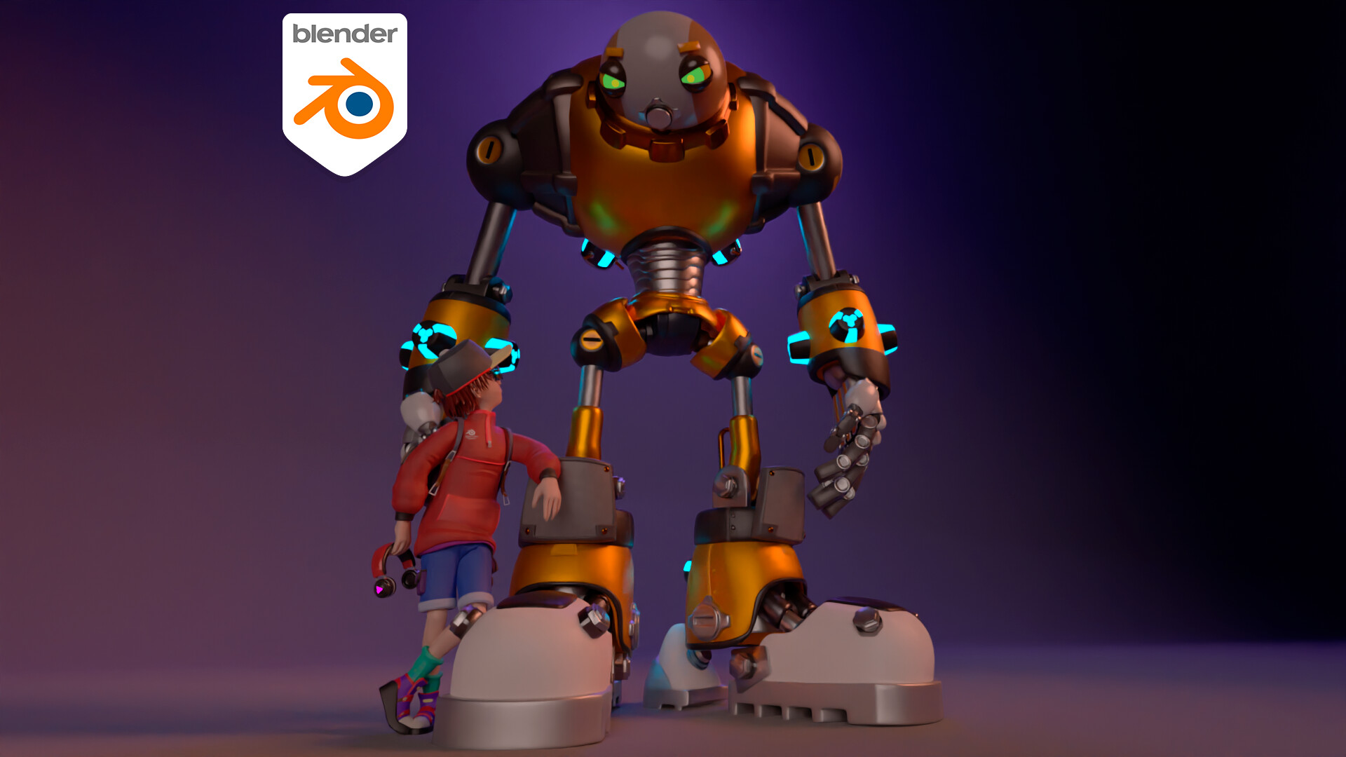 ArtStation - Robot and mini engineer