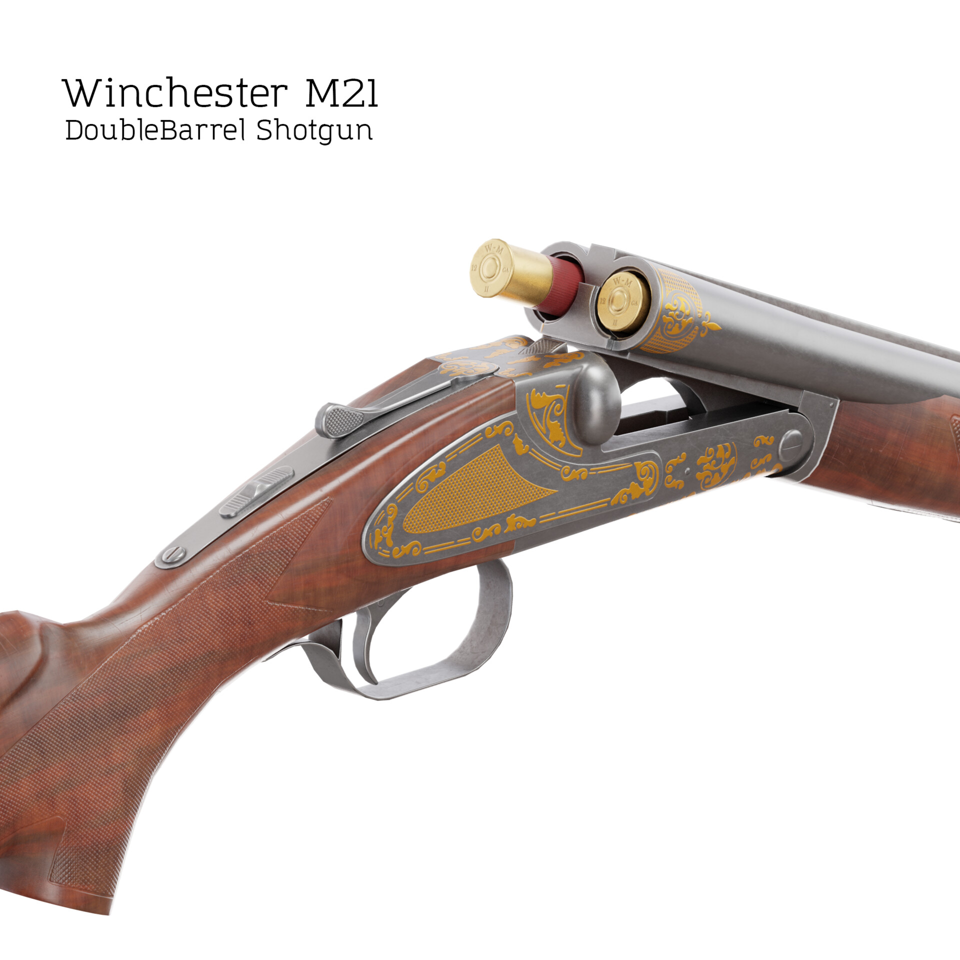 ArtStation - Winchester M21 Shotgun