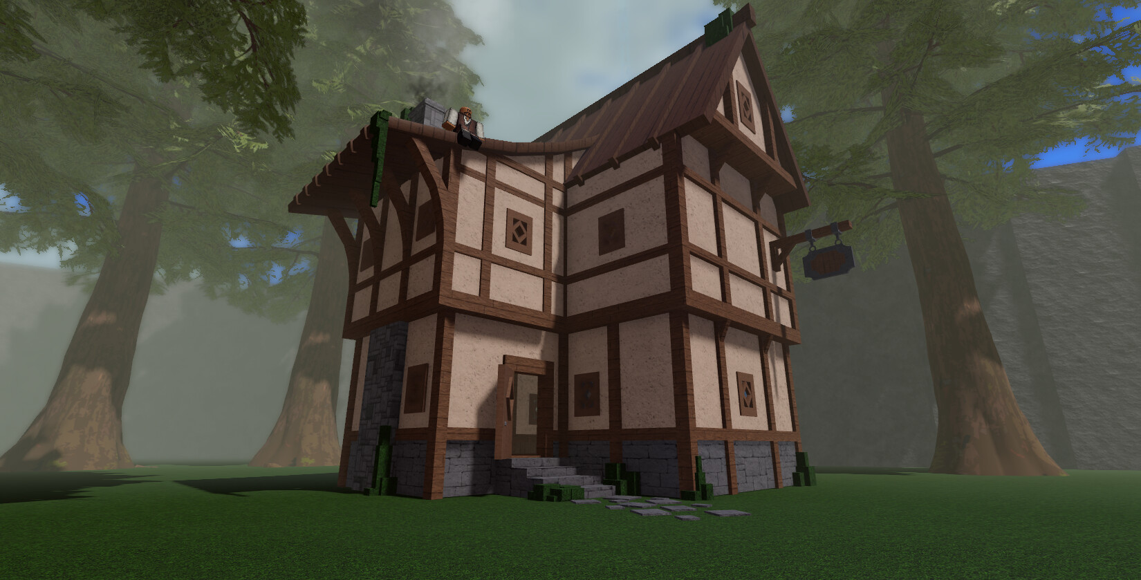 ArtStation - Blocky Medieval House