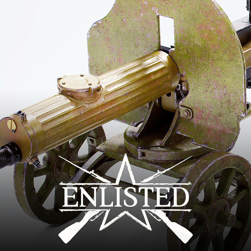 ArtStation - Enlisted - Maxim gun