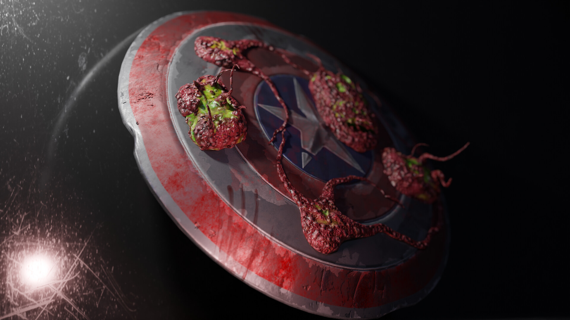 ArtStation - Captain America Zombie Shield