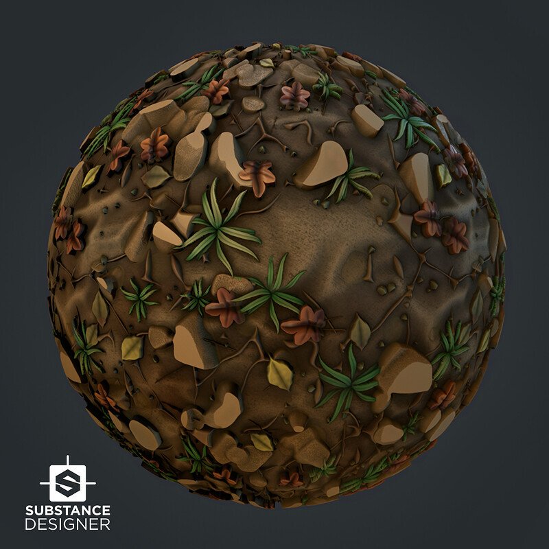 ArtStation - Stylized ground texture