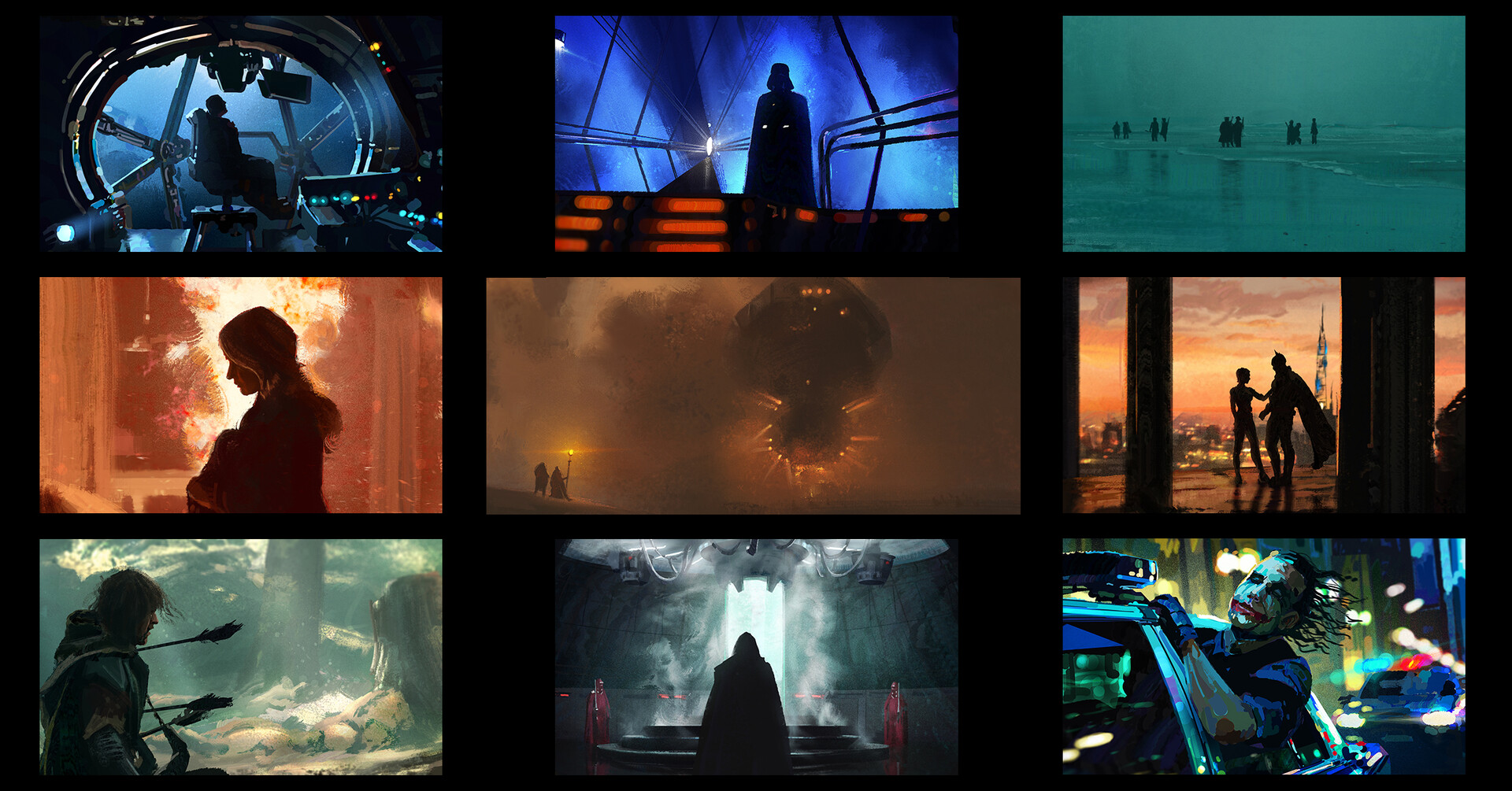 ArtStation - Film shots studies.