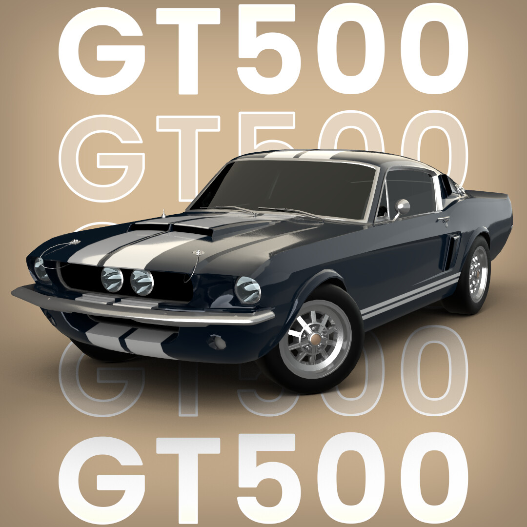 ArtStation - 1967 Ford Mustang GT500