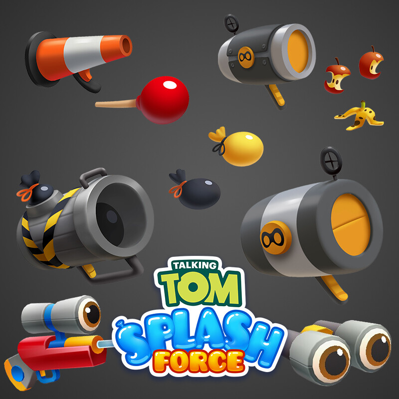 ArtStation - Talking Tom Splash Force - Weapons