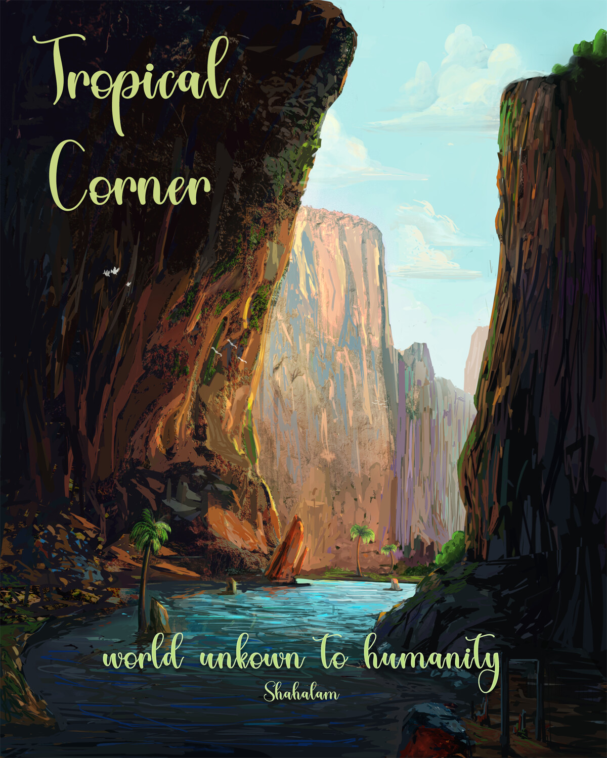 ArtStation - Tropical Corner | Digital Painting