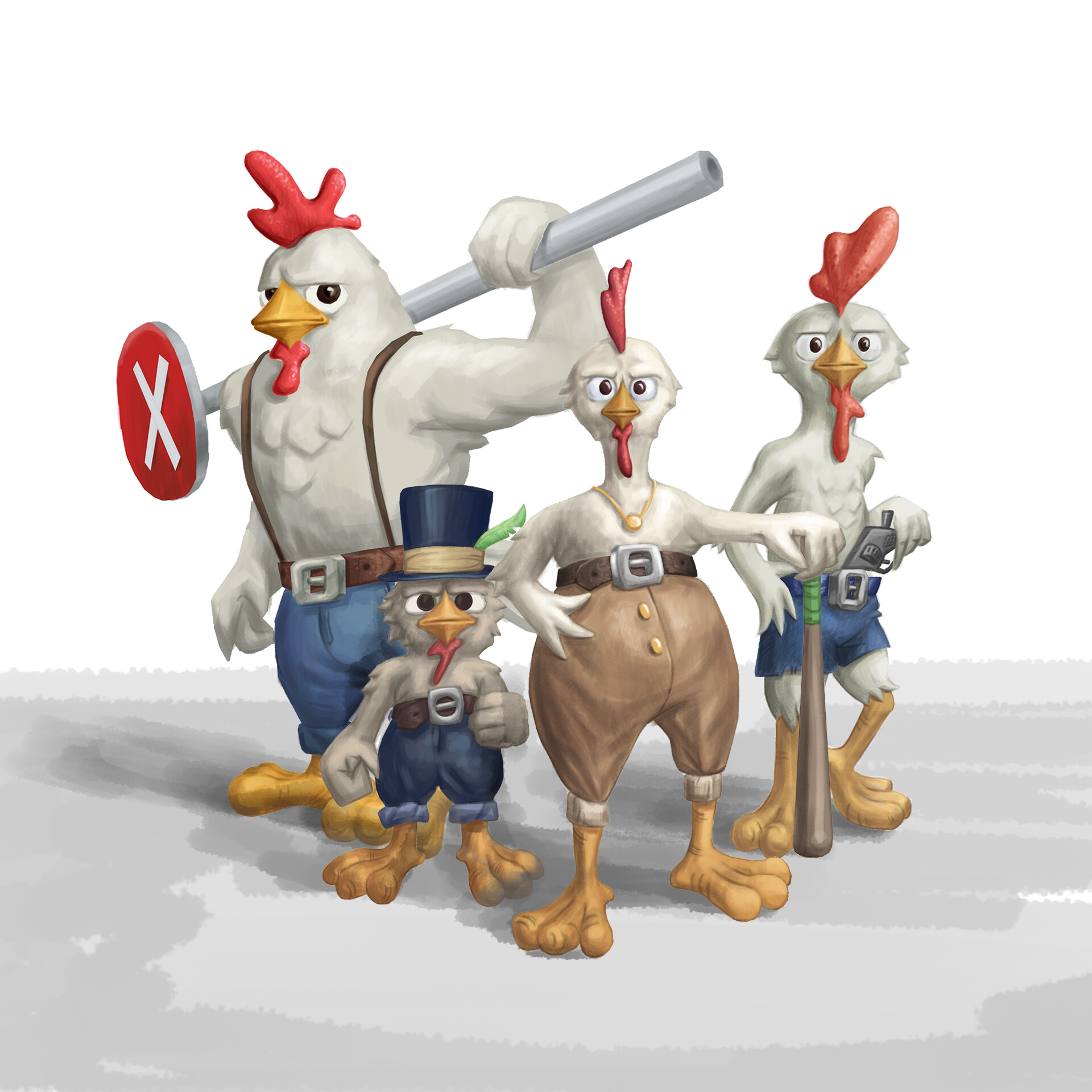 ArtStation - Gangsta Chickens
