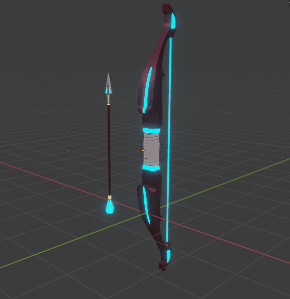 ArtStation - Glowing Bow and Arrow
