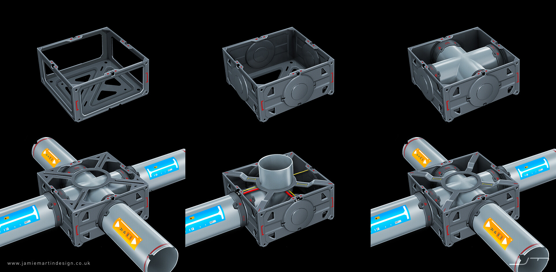 ArtStation - Space Station: Superstructure Trays - interior environment ...