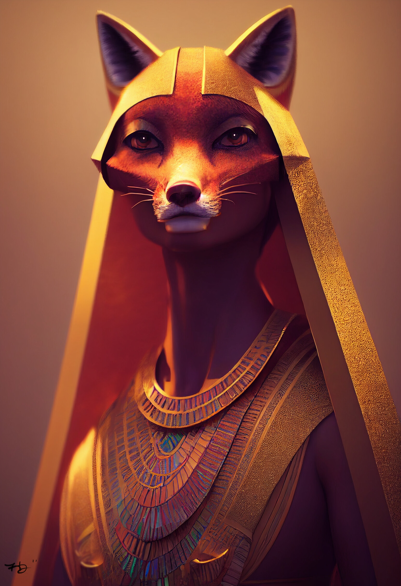 ArtStation - Egyptian Fox Characters