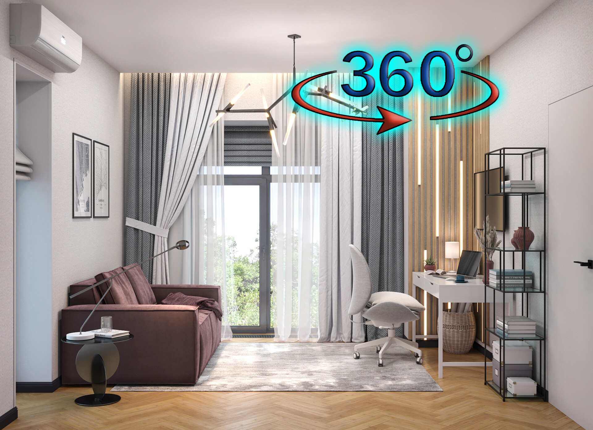 ArtStation - The process of creating a guest room in one video