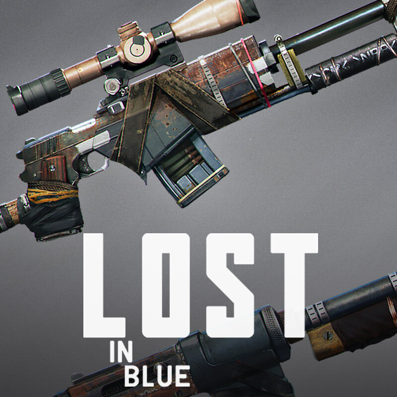 ArtStation - Lost in Blue - 2D weapons_2