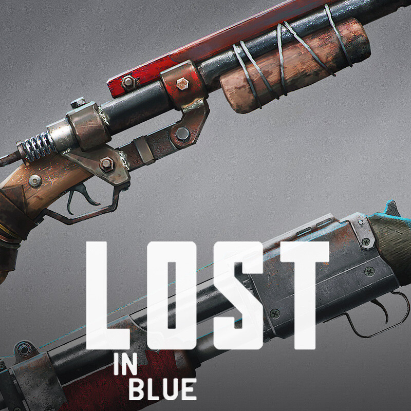 ArtStation - Lost in Blue - 2D weapons_4
