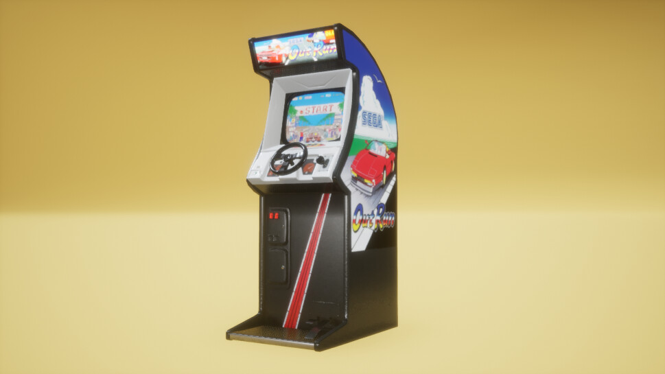 ArtStation - Outrun Arcade Cabinet