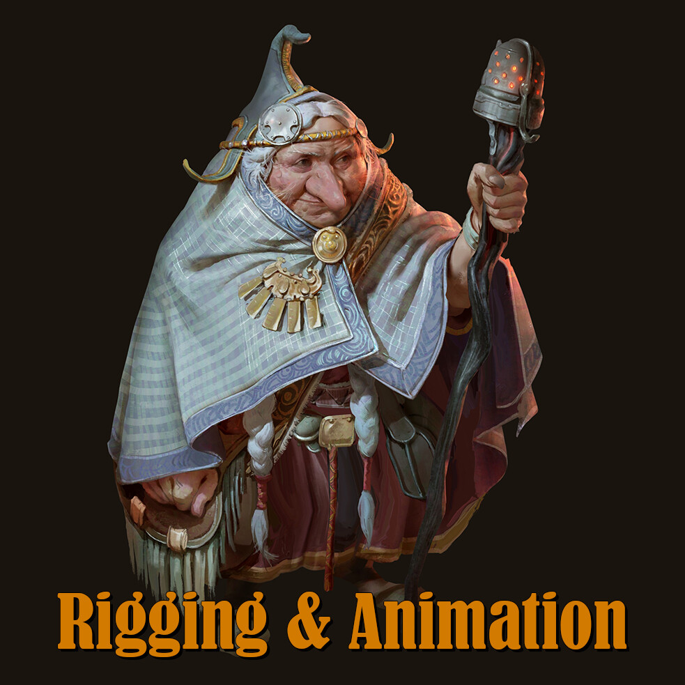 ArtStation - Rigged and animated version of Even Amundsen's TEGN: Dwarf ...