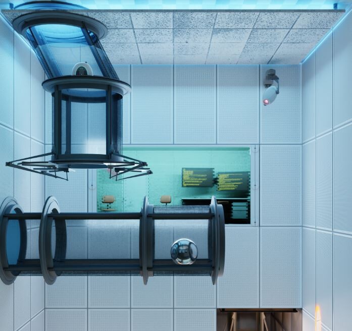 ArtStation - Dynamic Machines Entry 2021 - Portal Test Chamber Marble ...