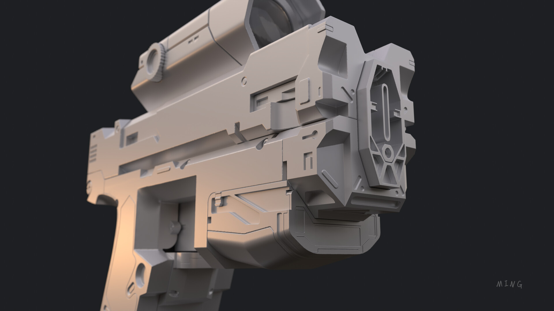 ArtStation - Sci-Fi Pistol
