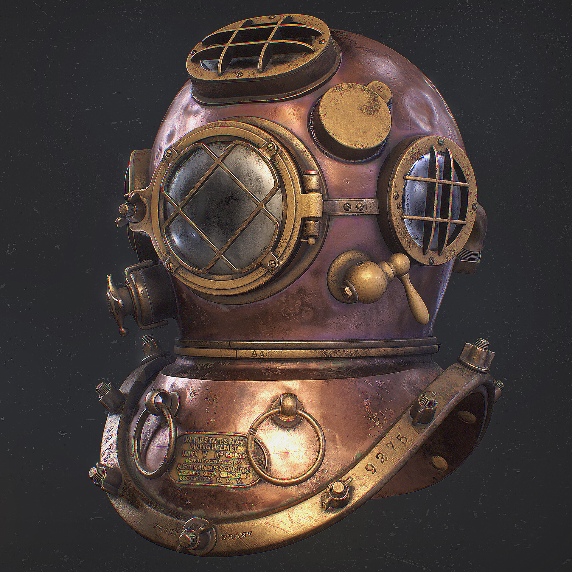 ArtStation - Diving Helmet - Mark V