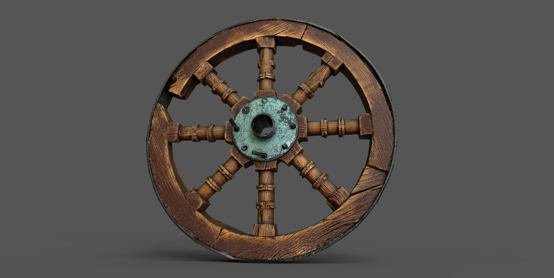 ArtStation - Broken Wooden Wheel