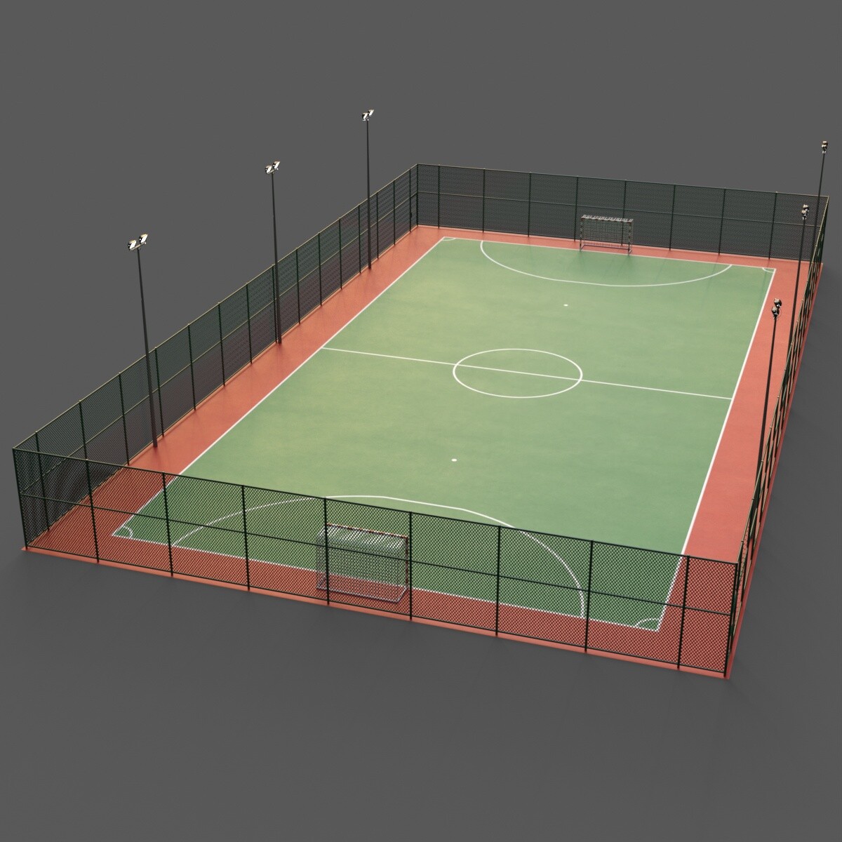ArtStation - PBR Modular Outdoor Soccer and Football Court