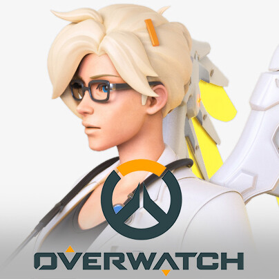 ArtStation - Overwatch Mercy Dr. Ziegler skin highpoly