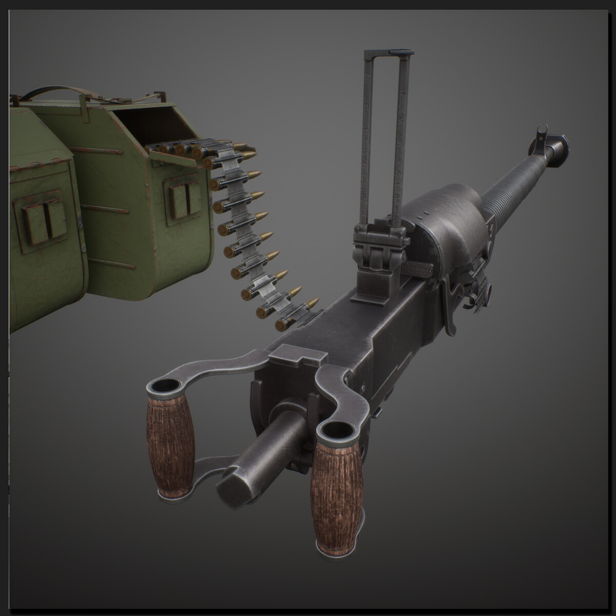 ArtStation - DShK Machine Gun